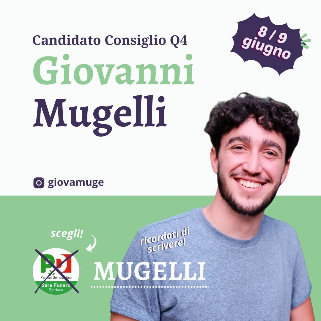 Candidato Consiglio di Quartiere 4 - Giovanni Mugelli