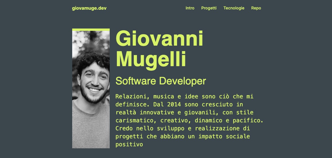 Giovanni Mugelli | Software Developer